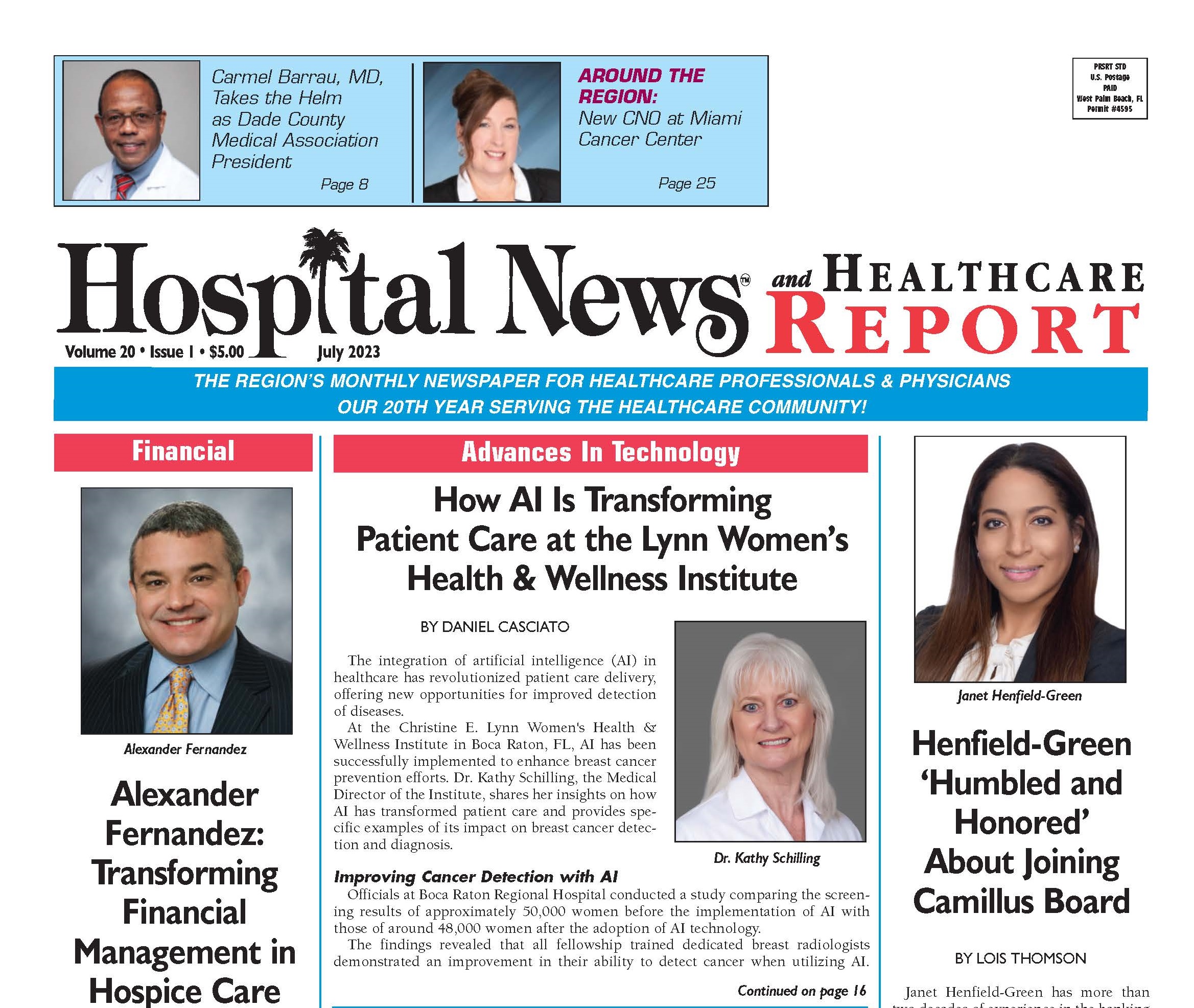 CURRENT ISSUE - Florida Hospital News and Healthcare Report