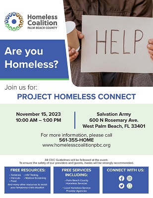 Palm Beach County Homeless to Have Access to Food, Medical Services ...
