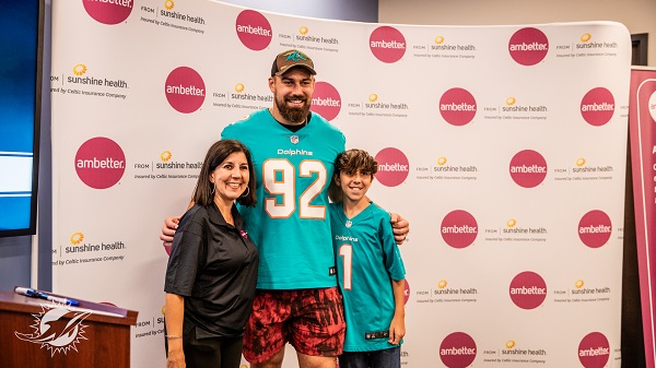 Sack the Stigma: Miami Dolphins and Ambetter from Sunshine Health Team ...