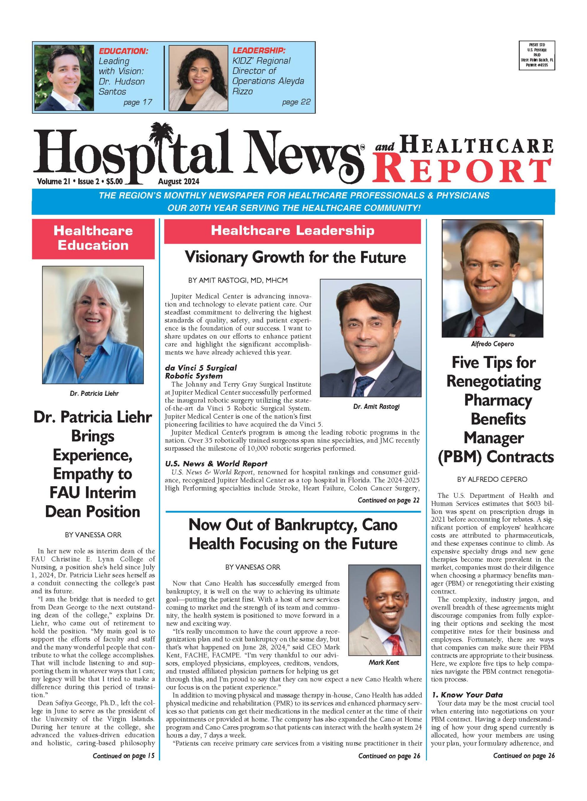 South Florida Hospital News August 2024 - Florida Hospital News and ...