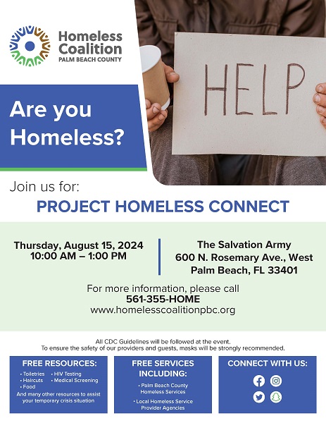 Palm Beach County Homeless to Have Access to Food, Medical Services ...