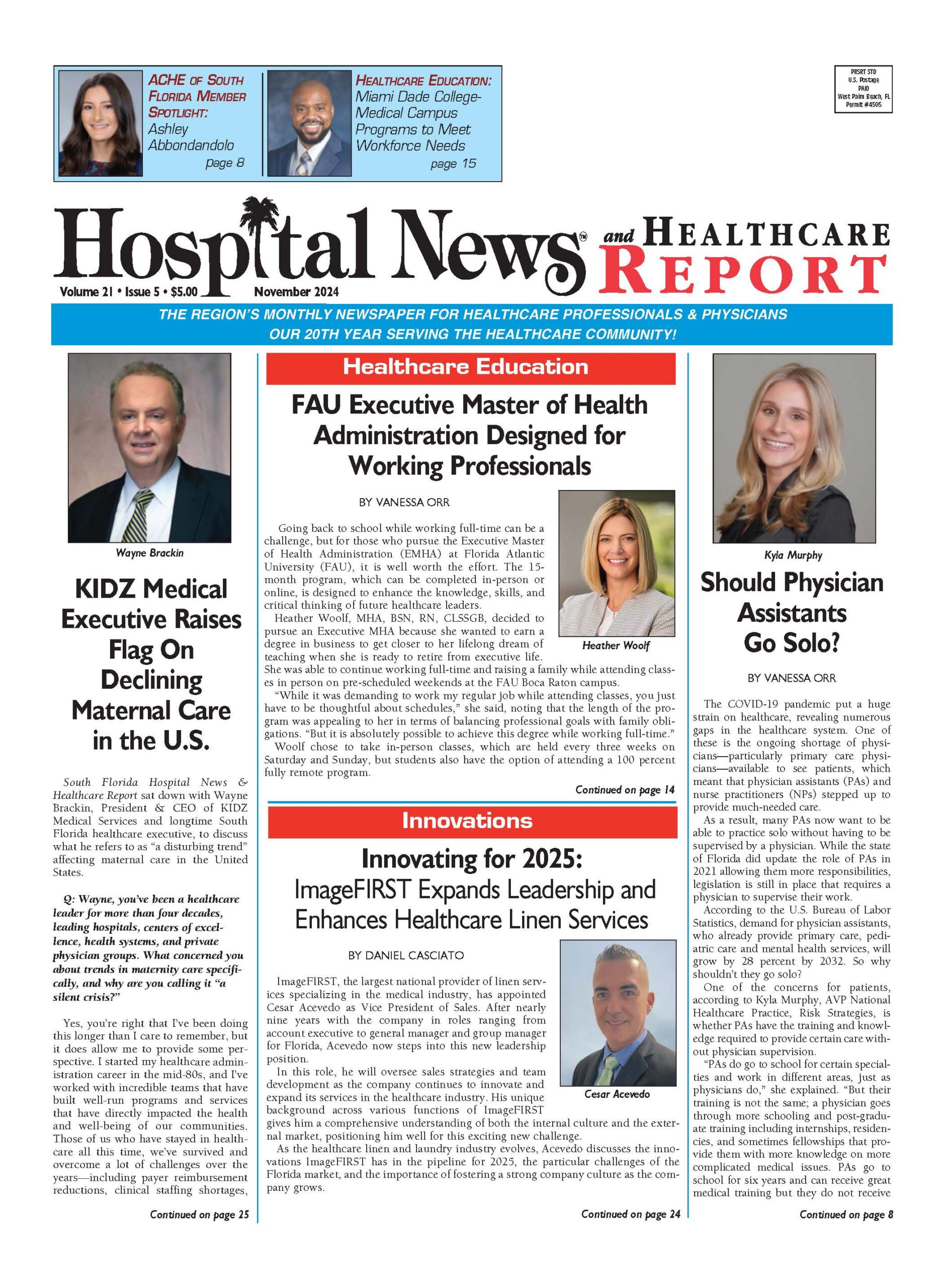South Florida Hospital News November 2024 - Florida Hospital News and ...